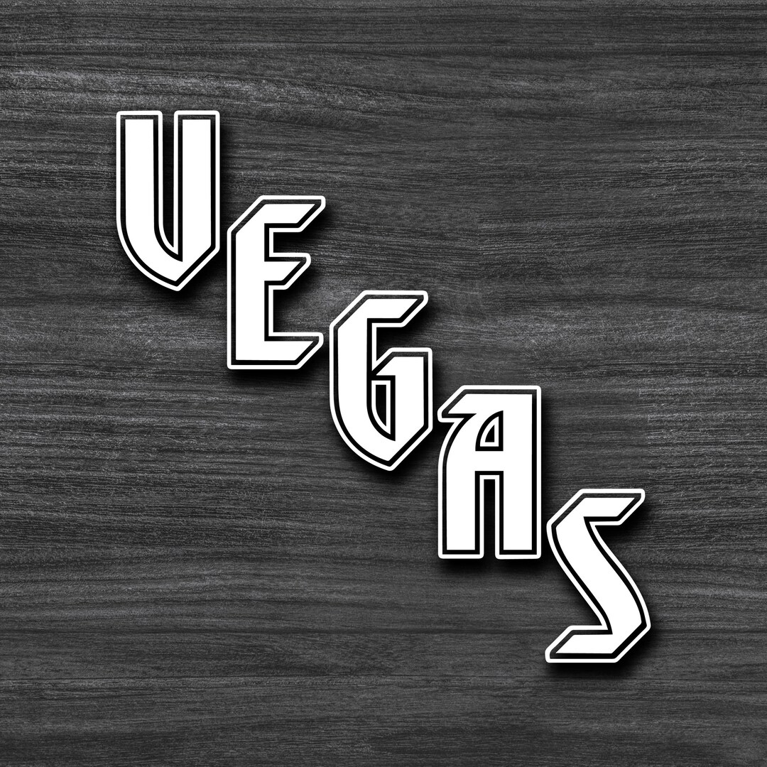 Vegas Golden Knights Retro Decal/sticker - Etsy