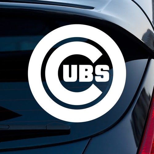 Cubs Infinity Baseball Heart Decal Car Window Decal Sticker - Etsy