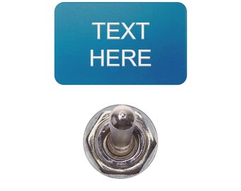 Blue 3d Switch Name Plates Self Adhesive Backed for - Etsy