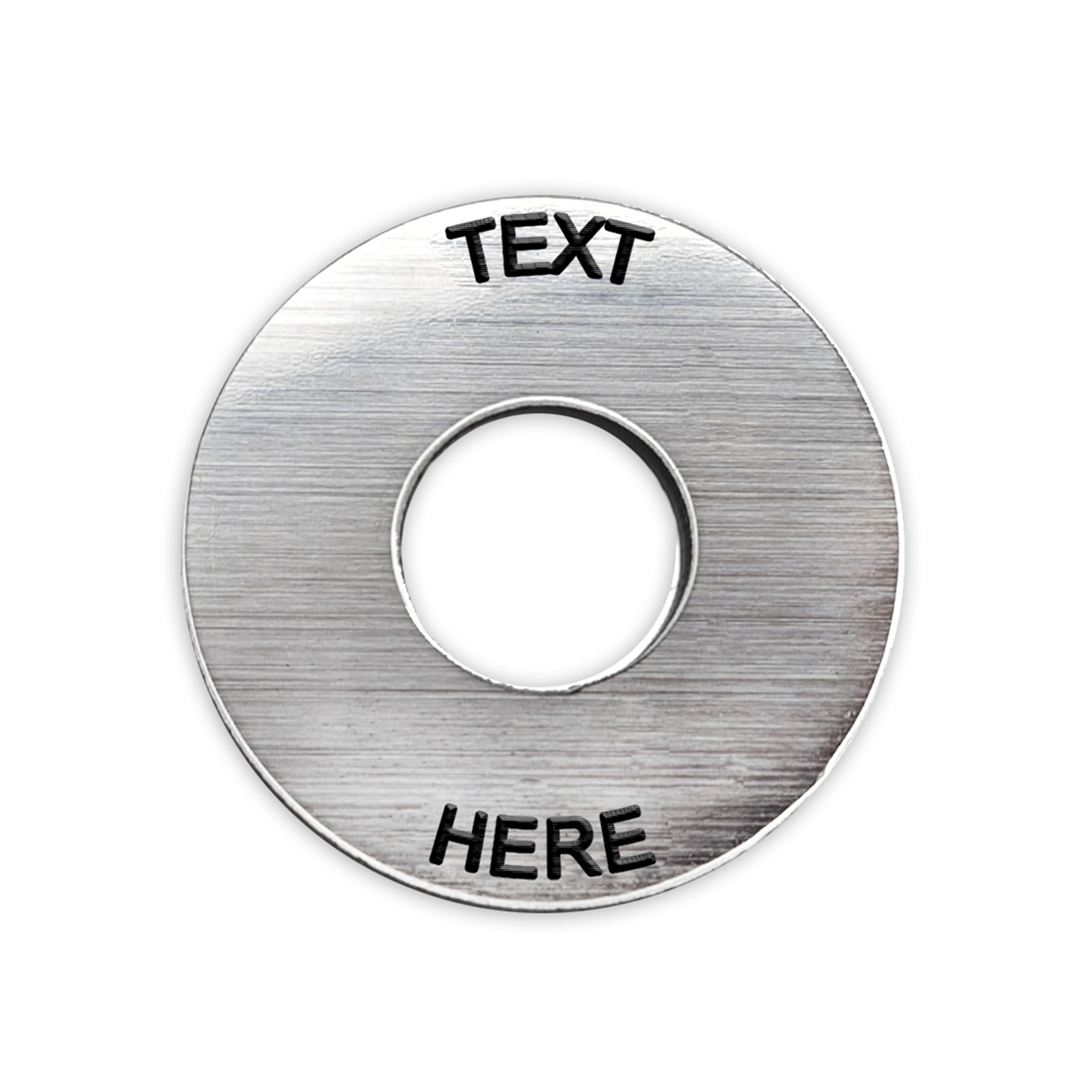 Brushed Aluminium Circle Toggle Switch Guard Name Plates for Dashboards ...