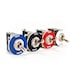 Brushed Aluminium Circle Toggle Switch Guard Name Plates for Dashboards ...