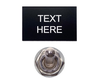 Silver Toggle Switch Plate for Marine Control Panels, Dust and Water ...