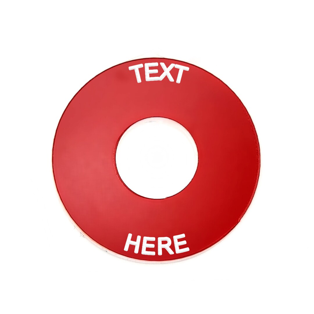 Red Circle Toggle Switch Guard Name Plates for Dashboards & Switches - Etsy