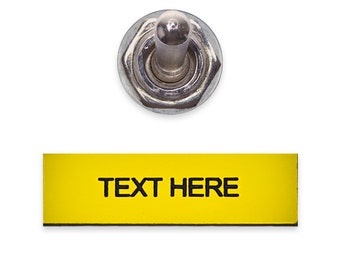 Silver Toggle Switch Plate for Marine Control Panels, Dust and Water ...