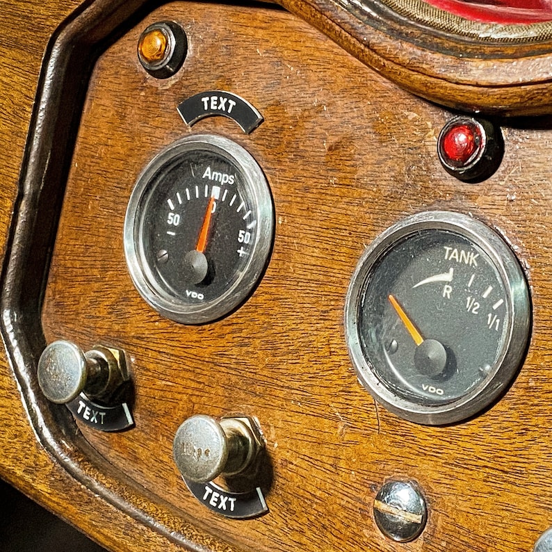 Silver Vehicle Switch Labels Long-lasting Organization - Etsy