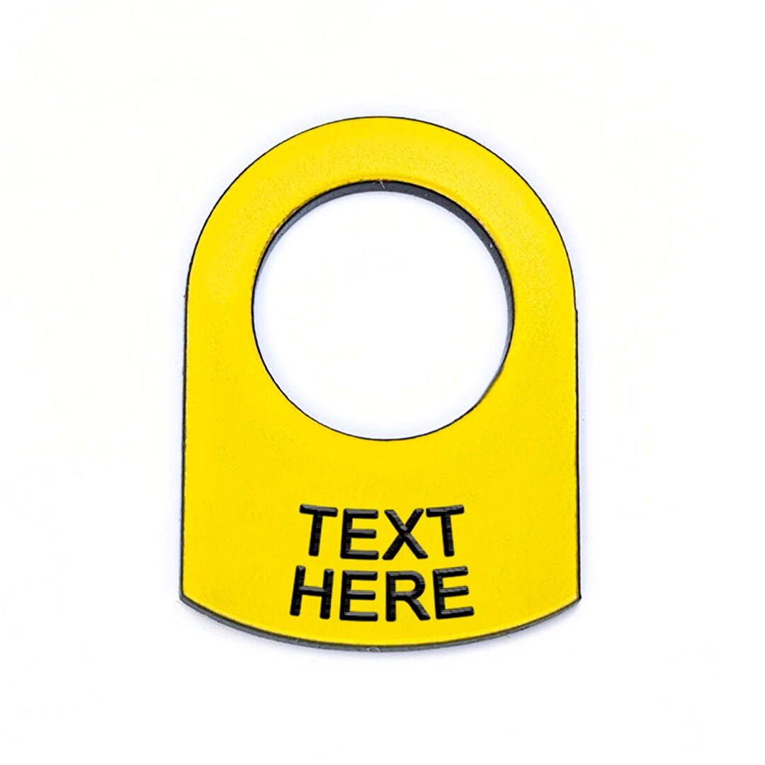 Yellow Toggle Switch Nameplates for Dash Board - Etsy