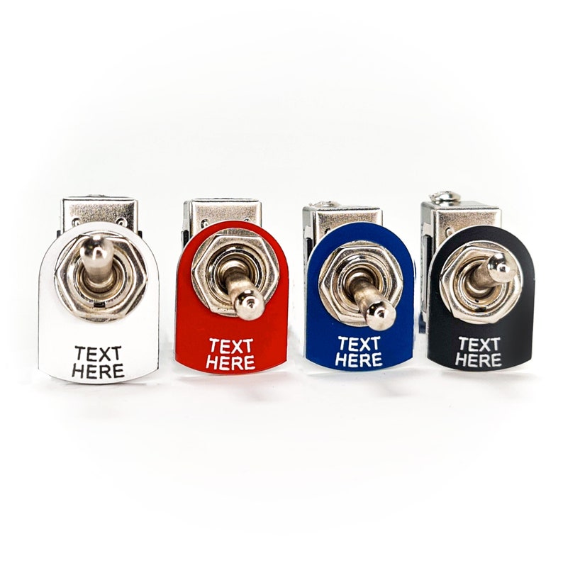Brushed Aluminium Toggle Switch Nameplates for Dash Board - Etsy