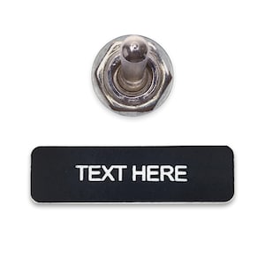 Switch Identification Tag - Black Color Curved Sides. - Etsy