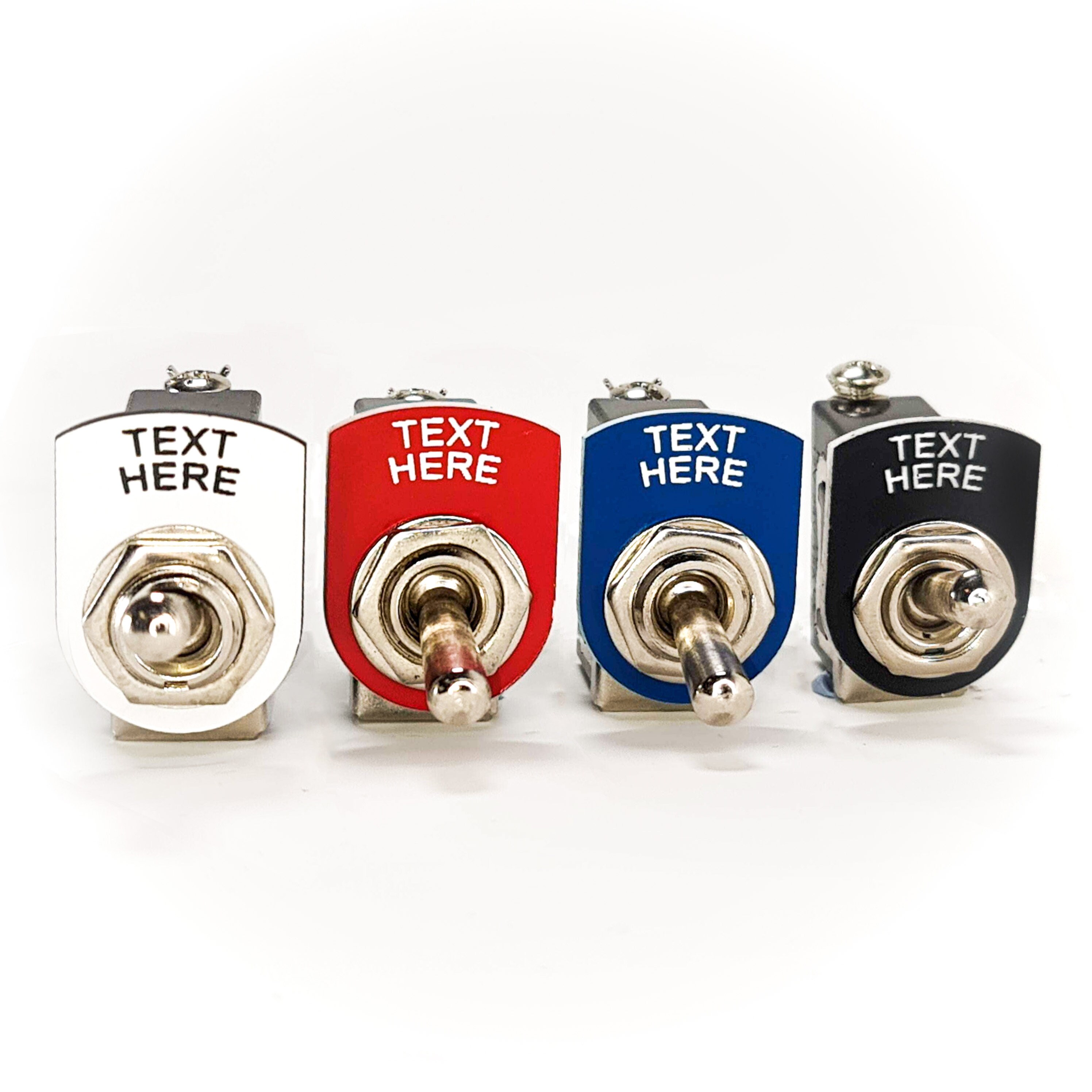 Black Toggle Switch Guard Name Plates for Dashboards & Switches - Etsy