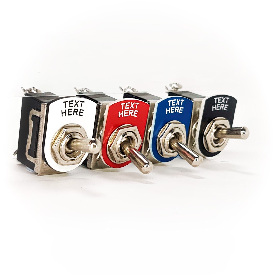 Black Toggle Switch Guard Name Plates for Dashboards & Switches - Etsy