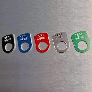 Classic Car Toggle Switch Label Tags, ( Any HOLE Size ) ( Any TEXT ...