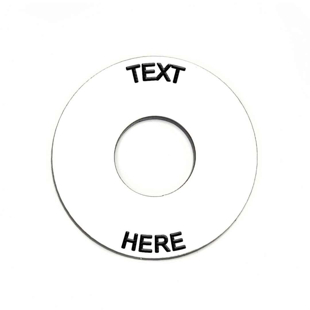 White Circle Toggle Switch Guard Name Plates for Dashboards & Switches ...