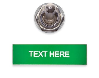 Switch Identification Tag Black Color Curved Sides. - Etsy