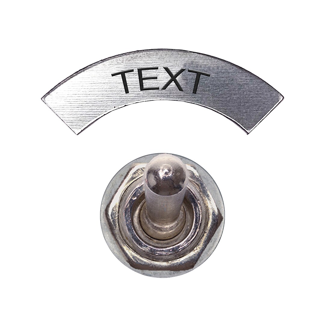 Silver 3d Switch Name Plates, Self Adhesive Backed for Dashboards ...