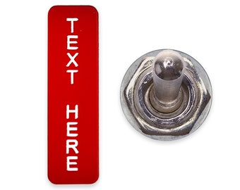 Switch Identification Tag Black Color Curved Sides. - Etsy