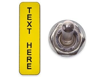 Black 3d Switch Name Plates, Self Adhesive Backed for Dashboards ...