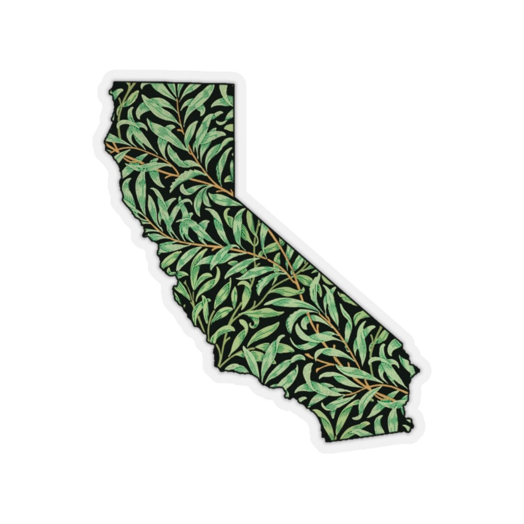 California State Sticker • Vintage Pattern Art • Sticker for Laptop ...