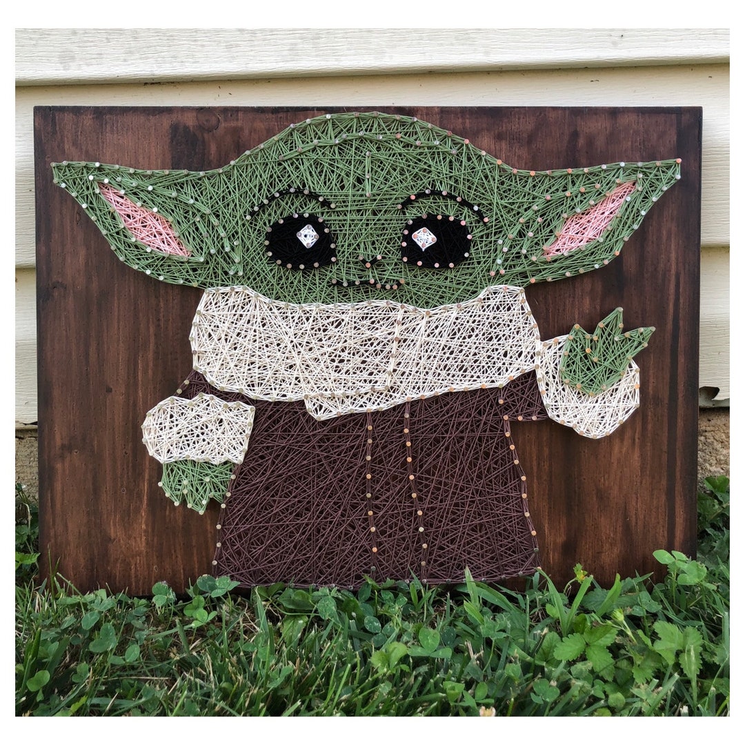 Baby Yoda String Art, Star Wars String Art, Mandalorian String Art ...