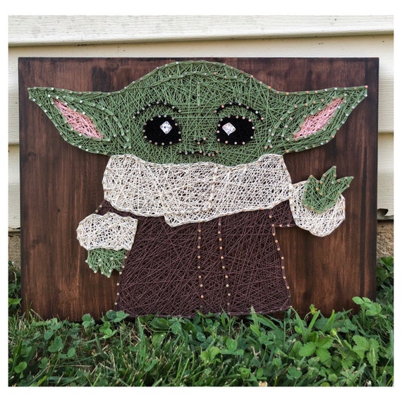 Baby Yoda String Art Star Wars string art mandalorian string | Etsy