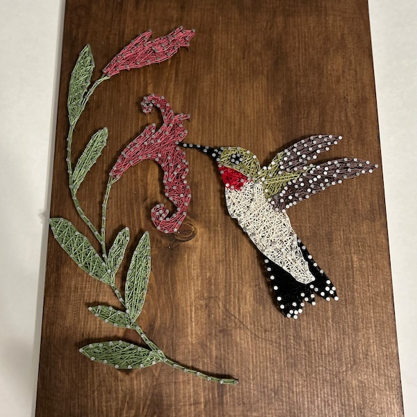 Hummingbird String Art - Etsy