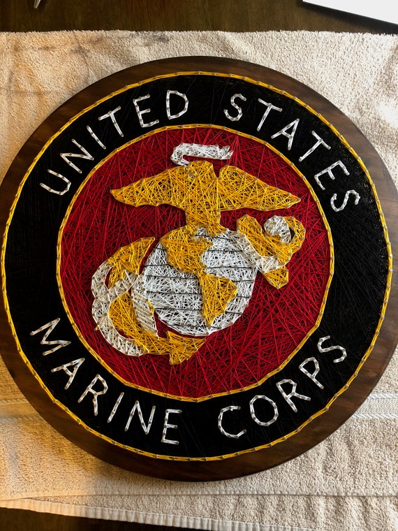 Marine String Art USMC Logo - Etsy