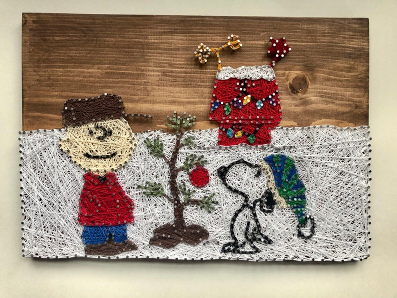 Charlie Brown Christmas String Art - Etsy