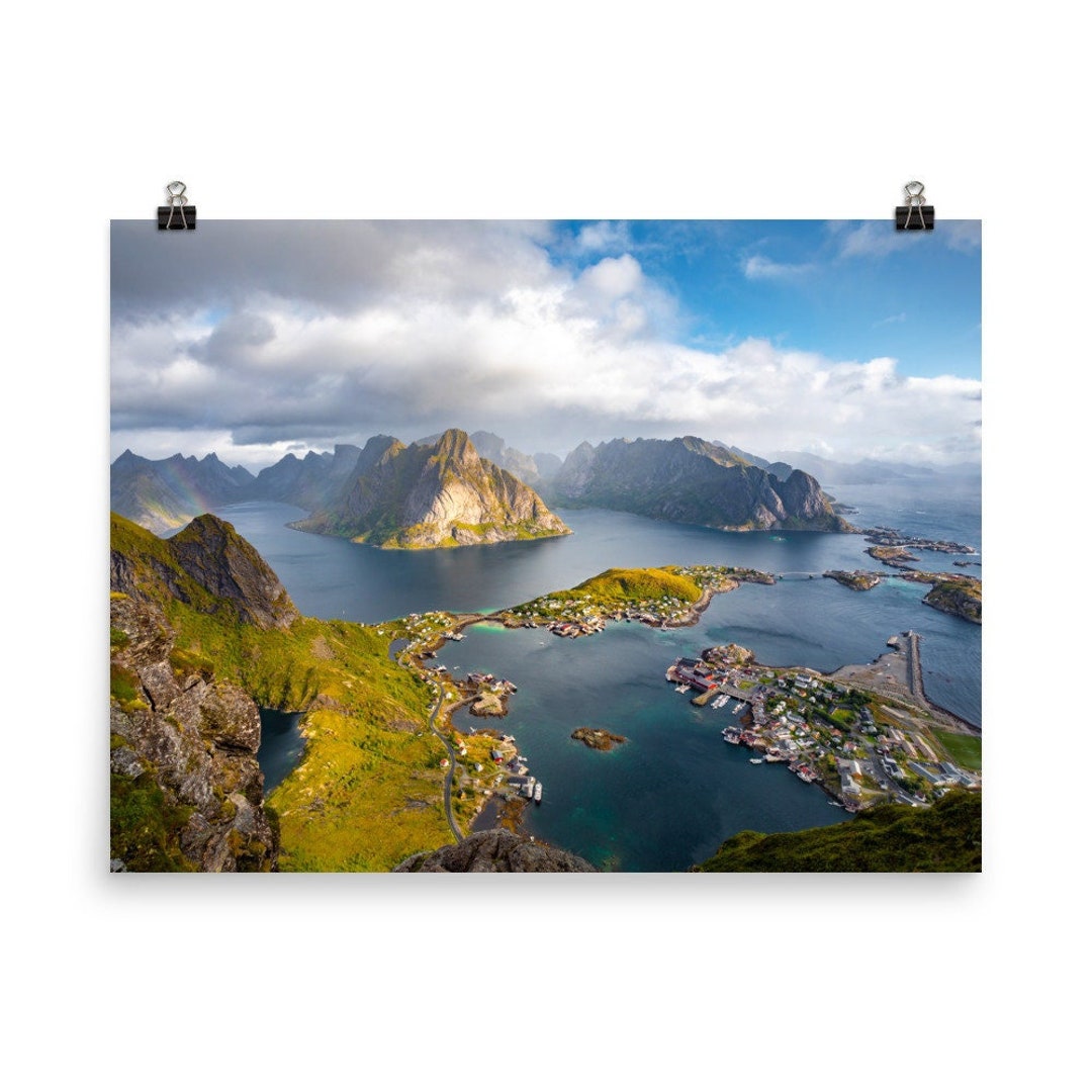 Reine Norway Poster, Reine From Reinebringen Wall Art, Reine Aerial ...