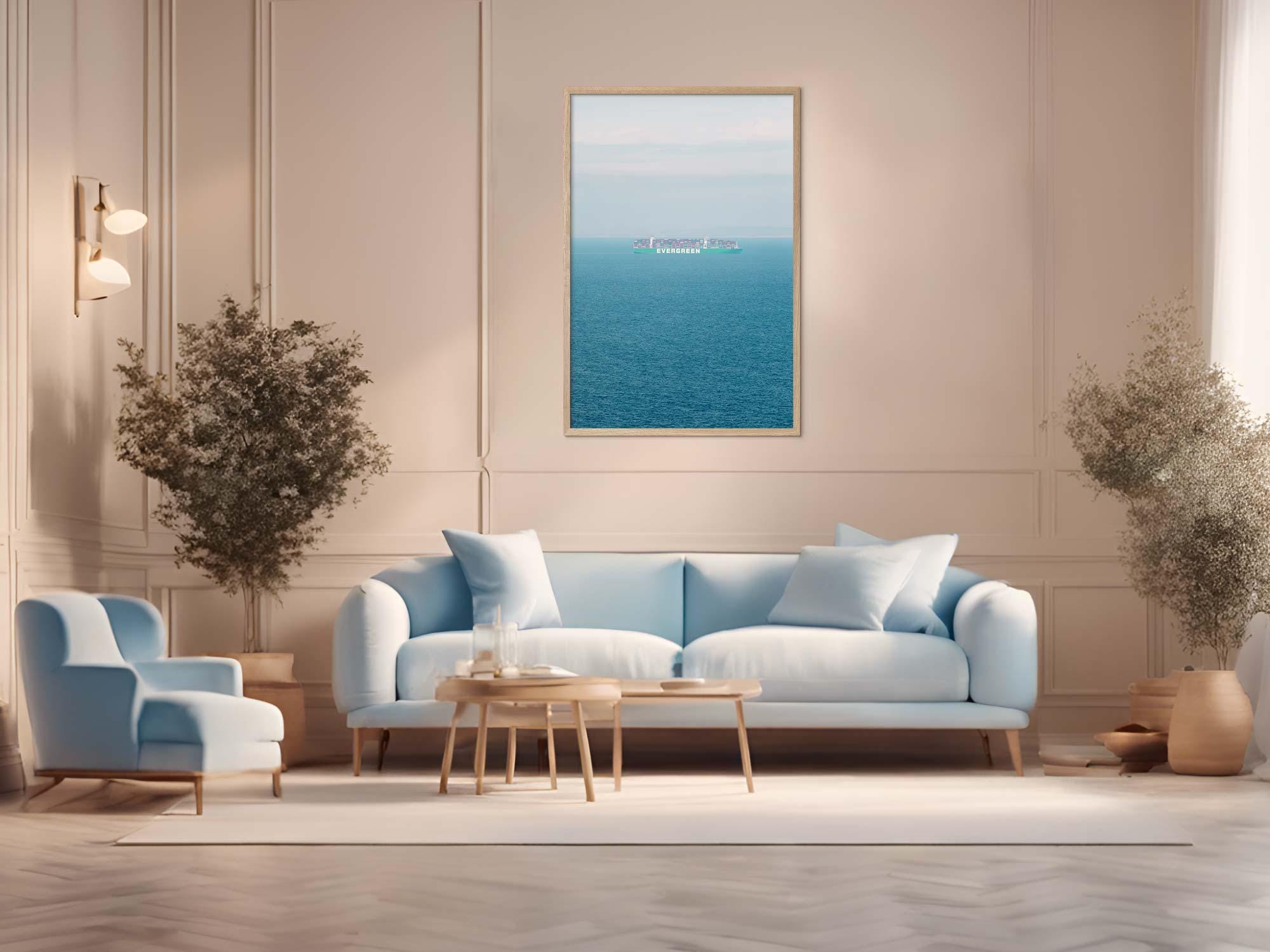 Printable Cargo Ship Wall Art Photography Evergreen Container Ship ...