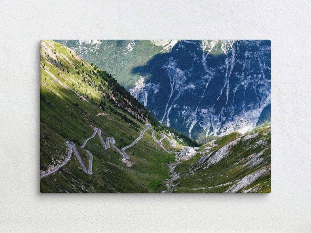 Stelvio Pass Canvas, Passo Dello Stelvio, Mountain Road, Fine Art ...