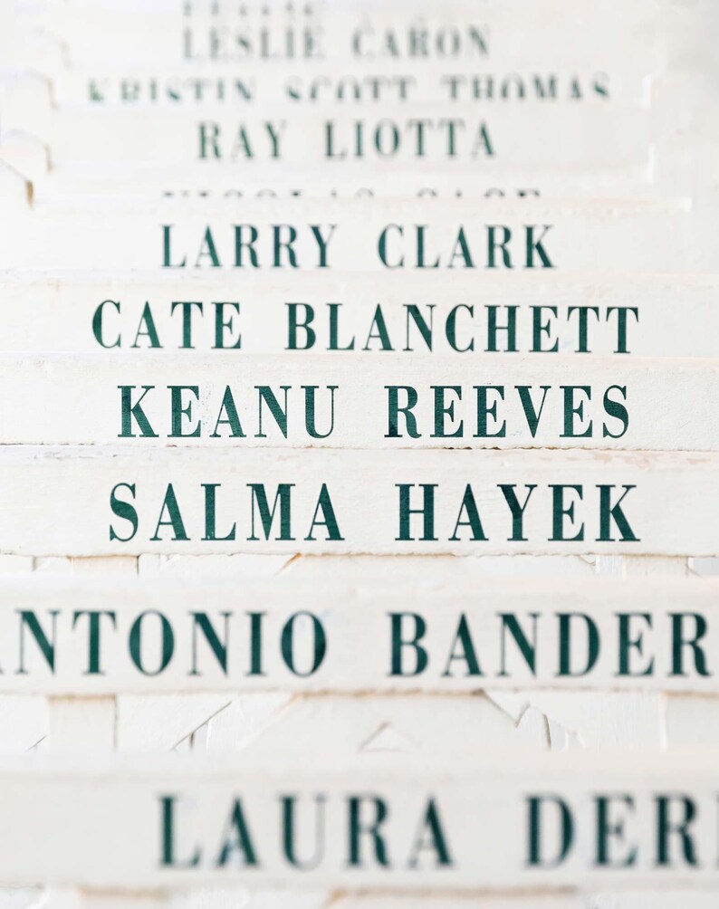 Printable Keanu Reeves Name Wall Art Photography Deauville Boards VIP ...