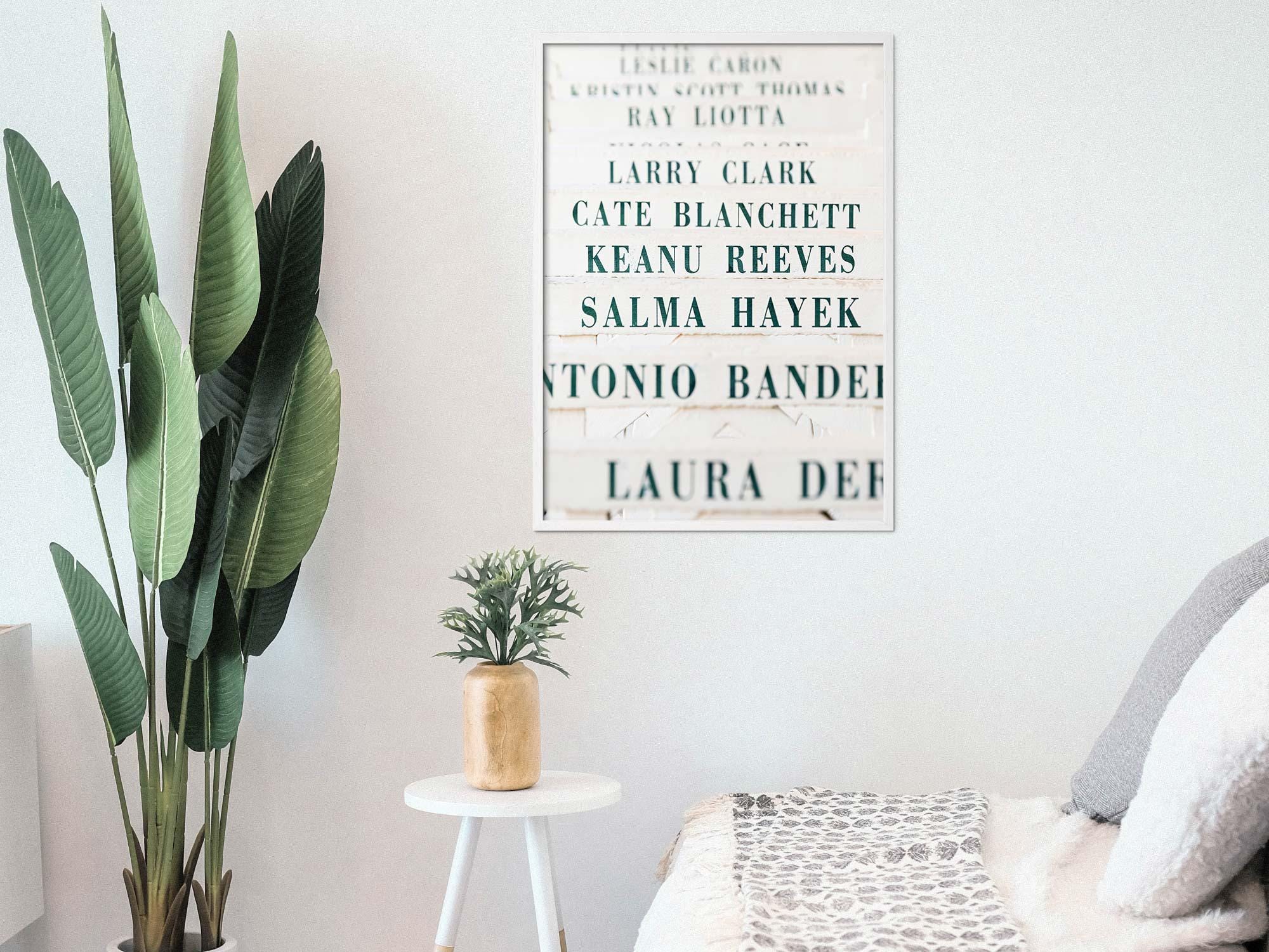 Printable Keanu Reeves Name Wall Art Photography Deauville Boards VIP ...