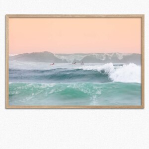 Surf Wave Fine Art Printable Photography, Coastal Ocean Digital ...