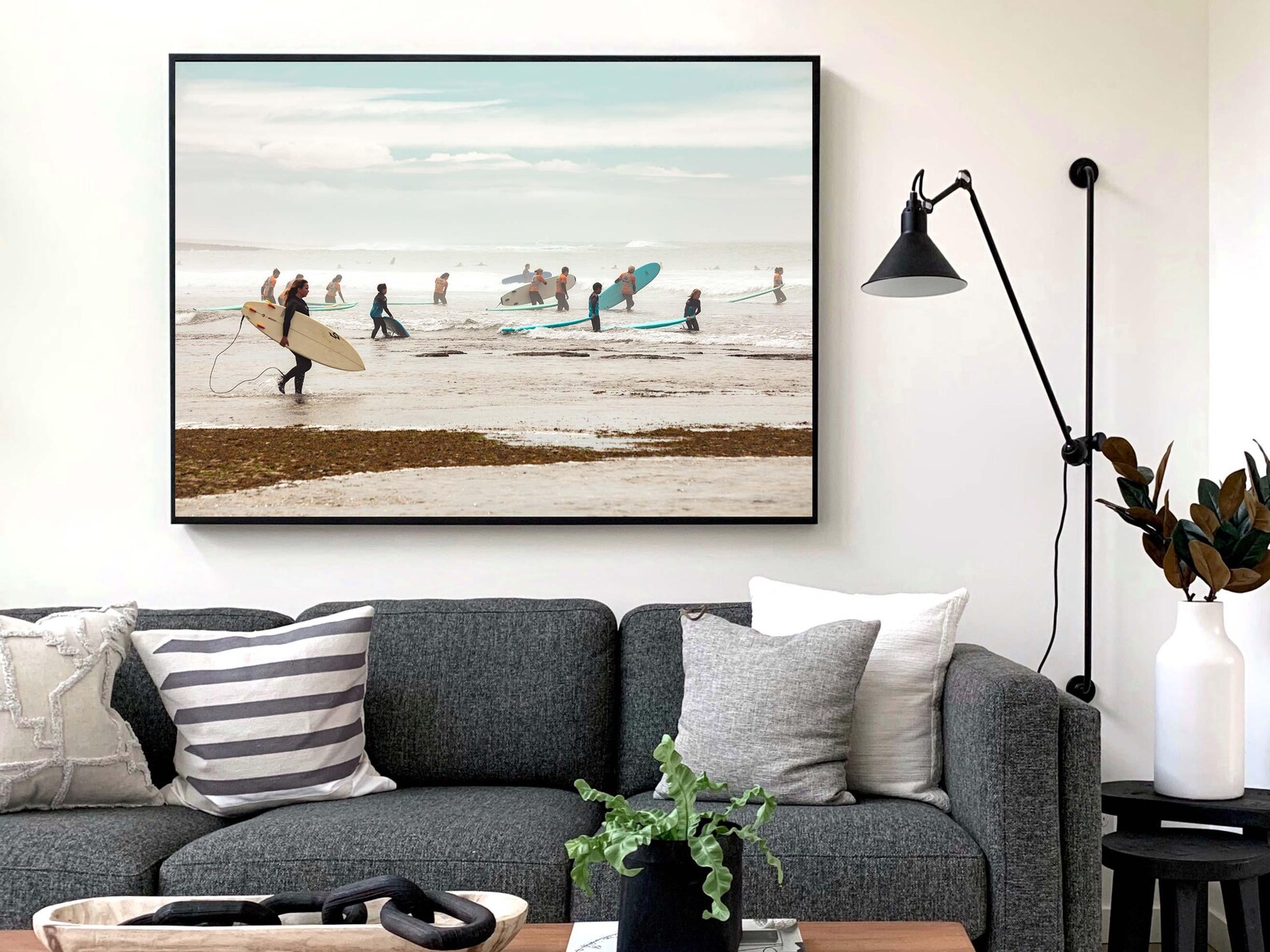 Surf Fine Art Printable Photography, Ocean Surfing Crowd Digital ...