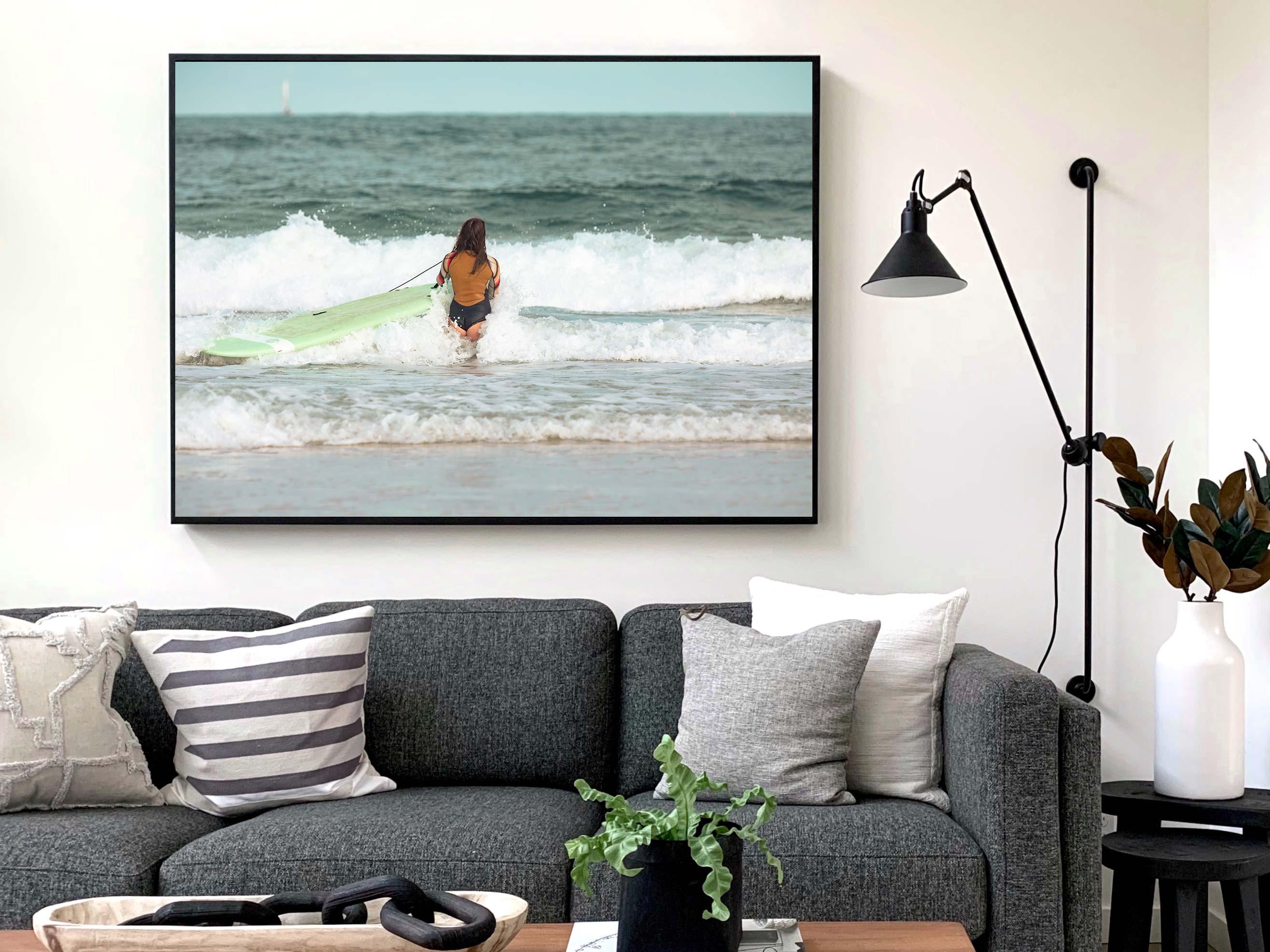 Printable Photography Surf Girl Wall Art Coastal Surf up Print Ocean ...