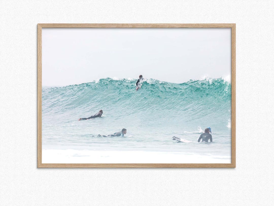 Fine Art Coastal Surf Printable Photography, Surfing Ocean Digital ...