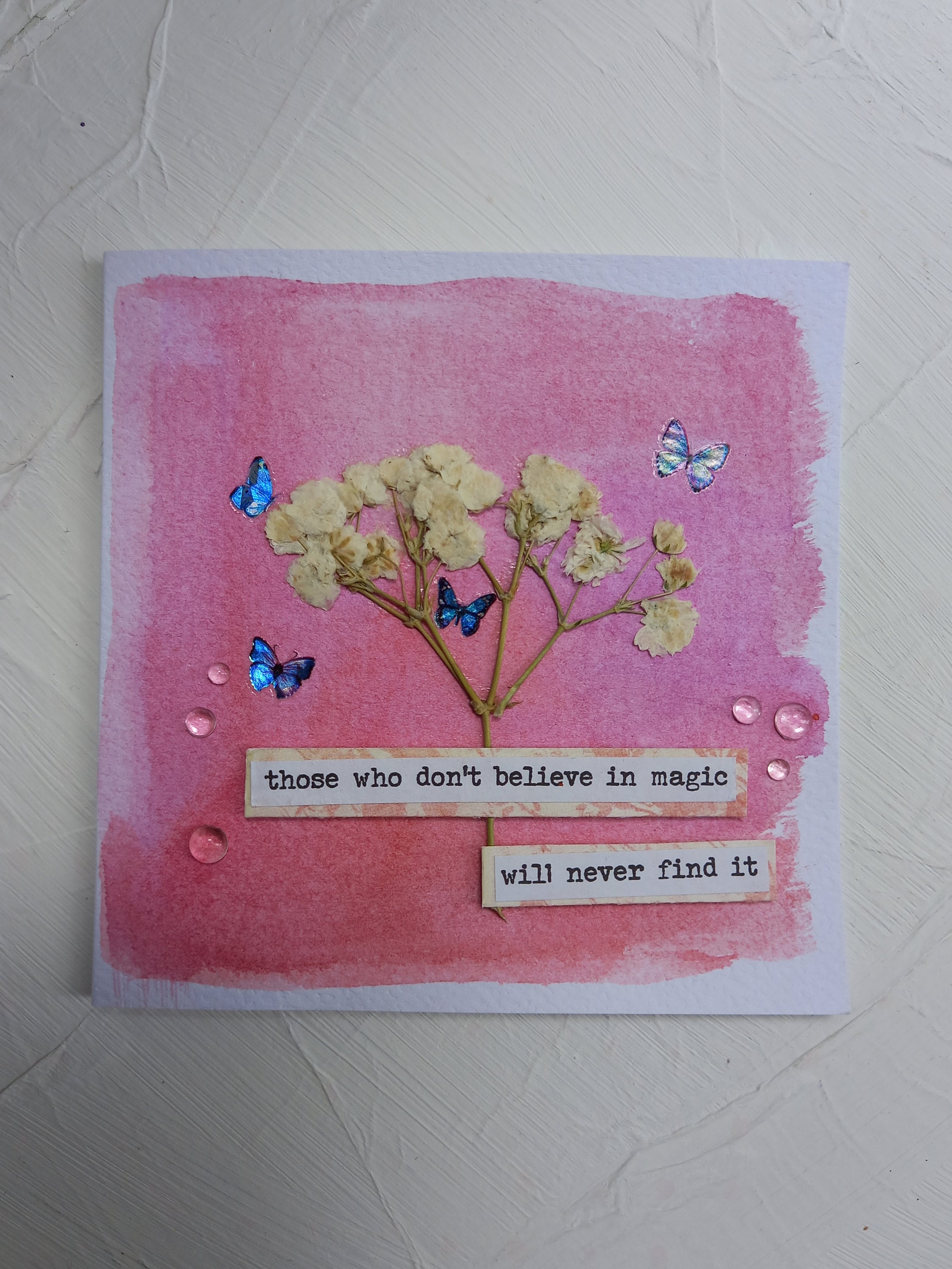 Handmade 4x4 Greeting Card - Etsy