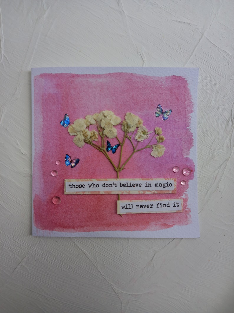 Handmade 4x4 Greeting Card - Etsy