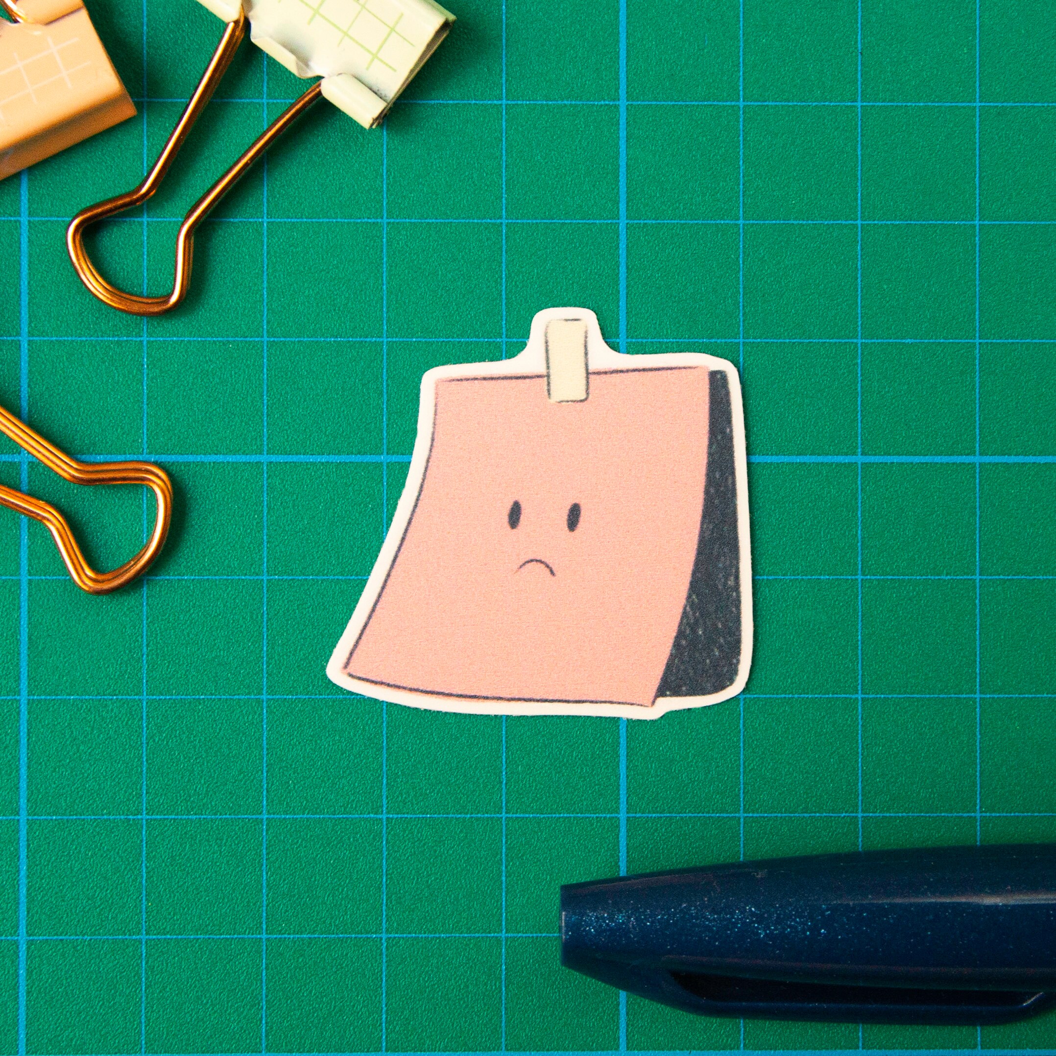 Sad Sticky Note Sad Vinyl Sticker - Etsy