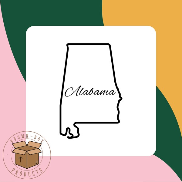 Alabama Outline Svg - Etsy