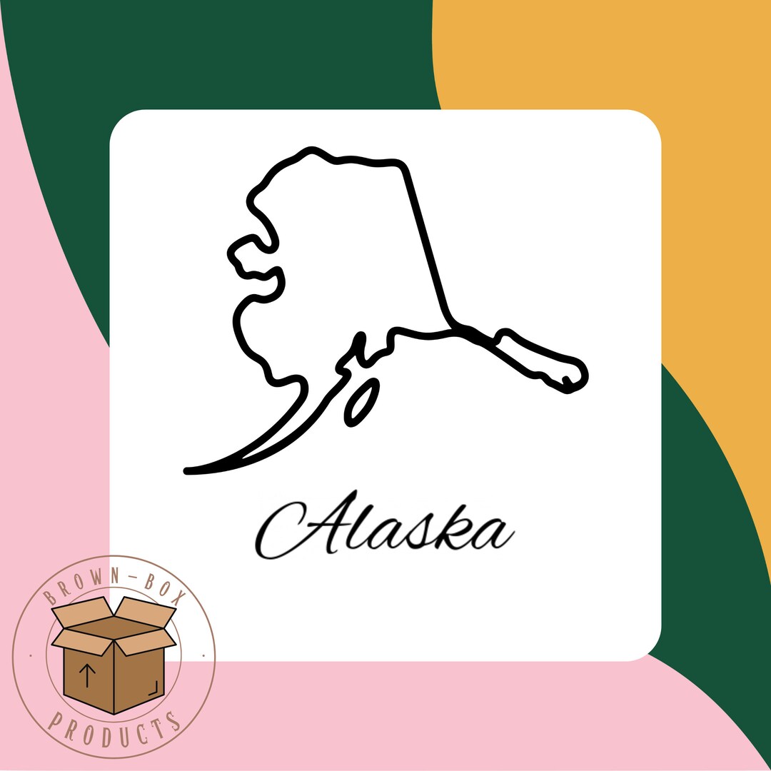 Alaska Outline SVG Files Alaska Cut Files United States of America ...