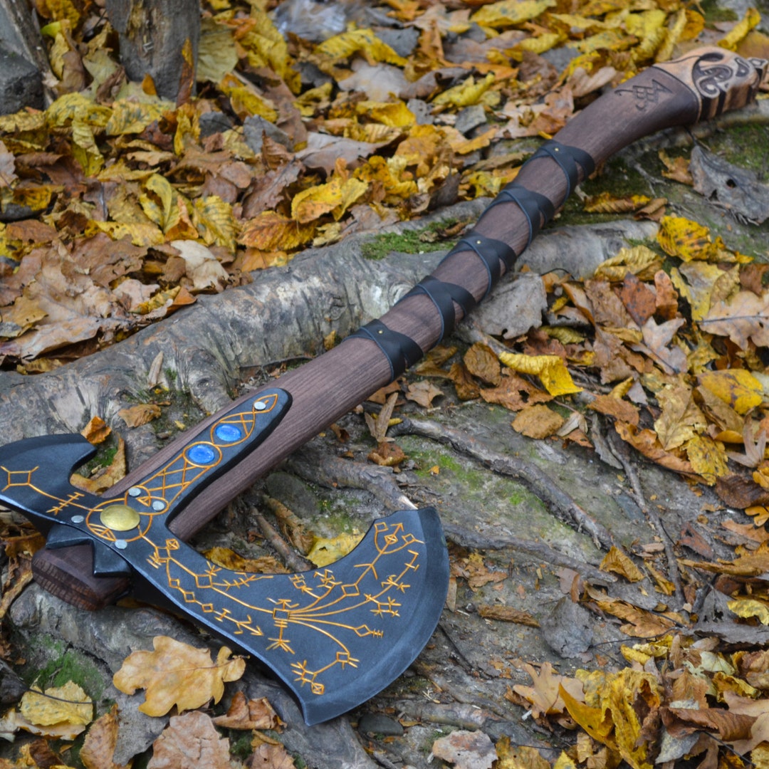 Hand Forged Leviathan Axe, Leviathan Axe Gift, Custom Kratos Axe ...