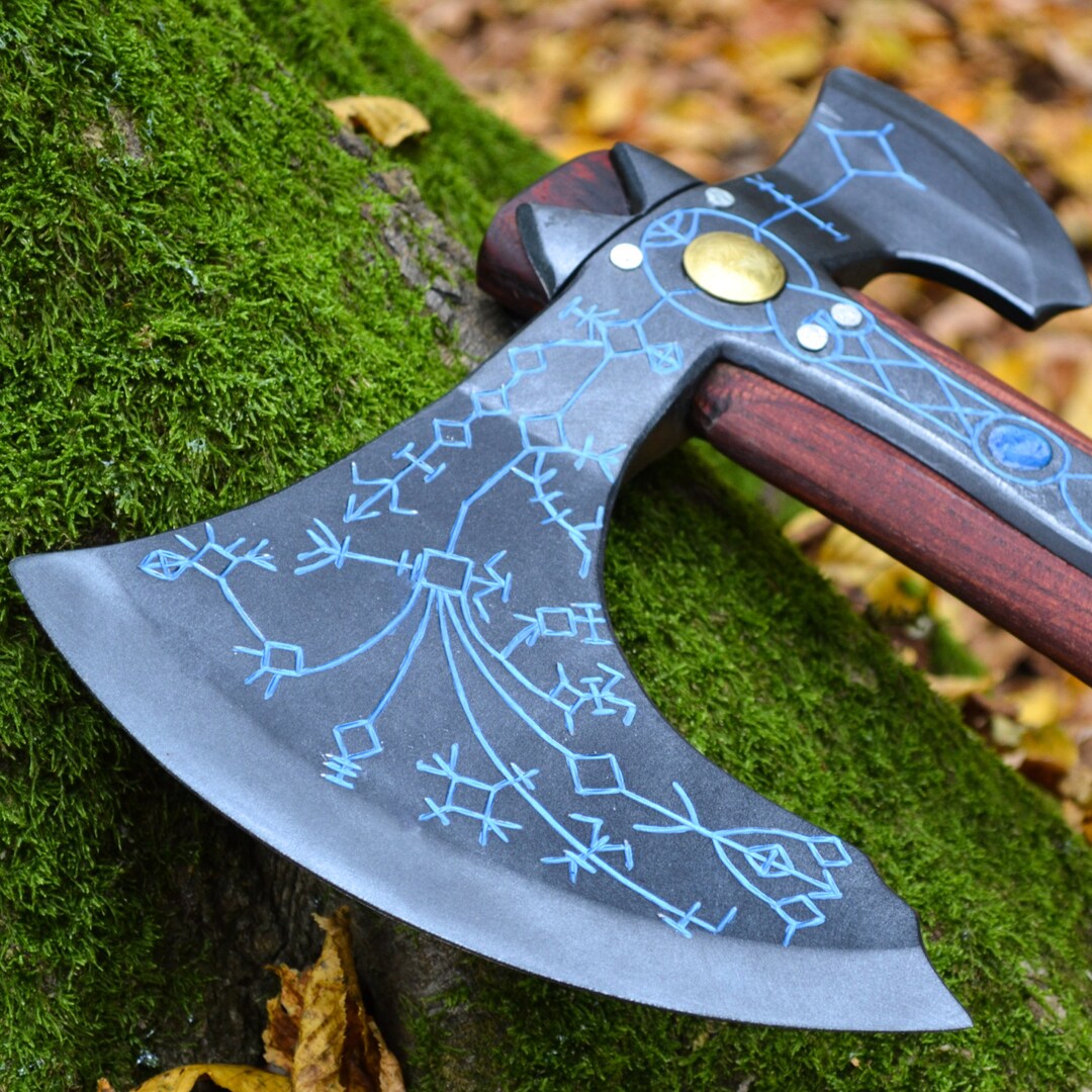 Leviathan Axe Replica, Forged Kratos Axe, Handmade Leviathan, Larp Axe ...