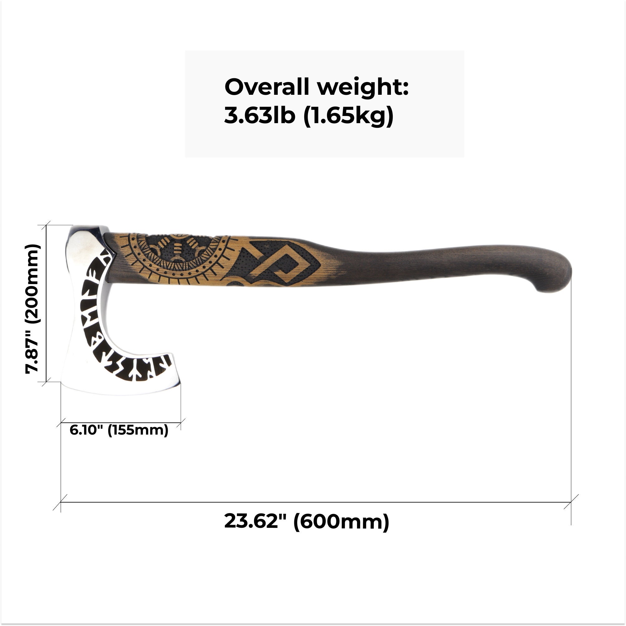 Nordic Axe Throwing Axe Trophy Hand Forged Axe Forged - Etsy