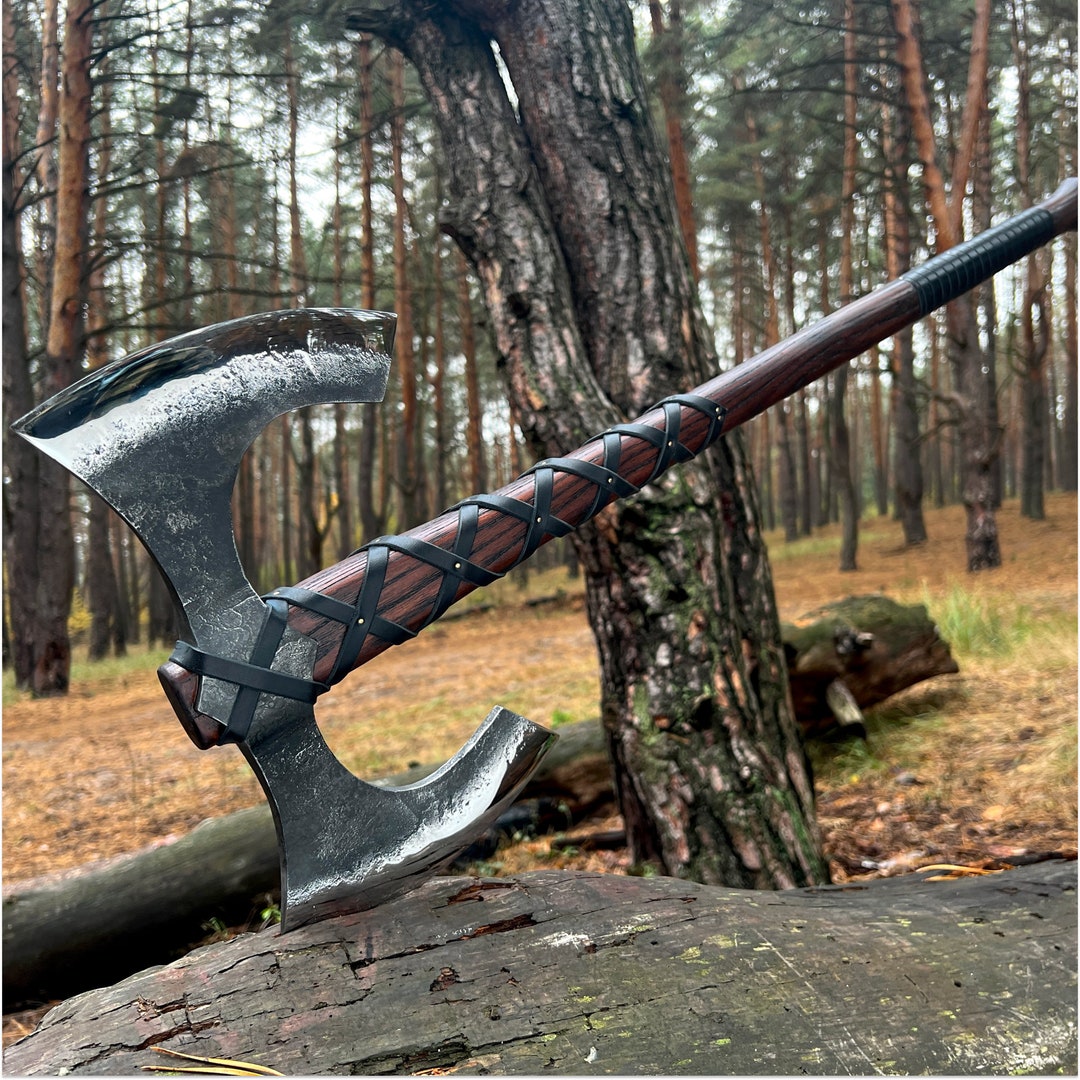 Dane Axe Two Handed Viking Axe Long Axe Big Viking Axe - Etsy