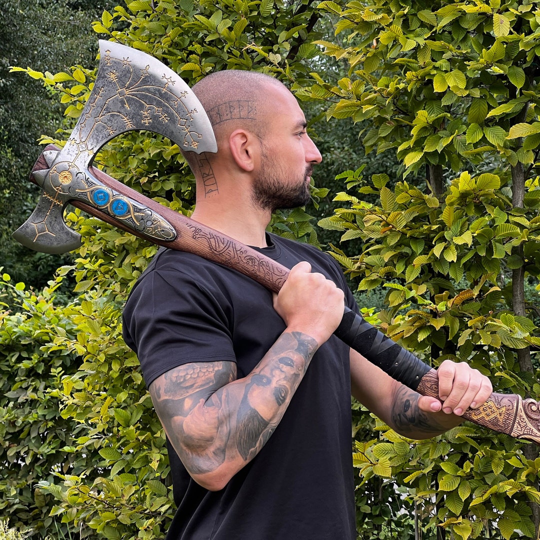 God of War Axe Leviathan Metal Axe God of War Ragnarok - Etsy