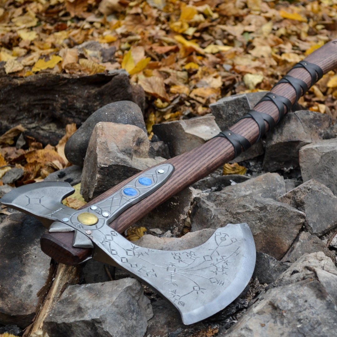 Leviathan Axe Replica, Custom Kratos Axe, Forged Leviathan ...