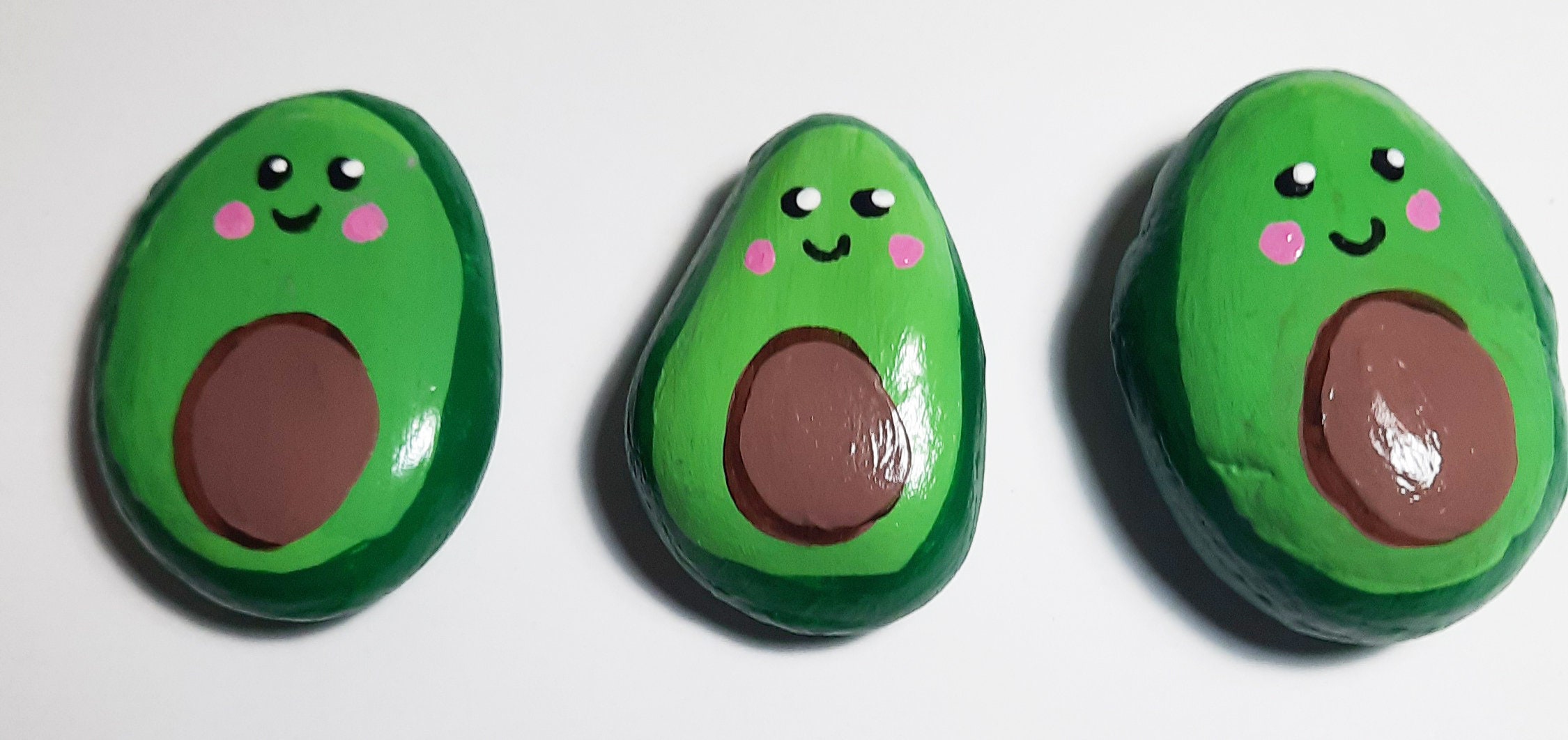 Avocado Hand Painted Rocks - Etsy