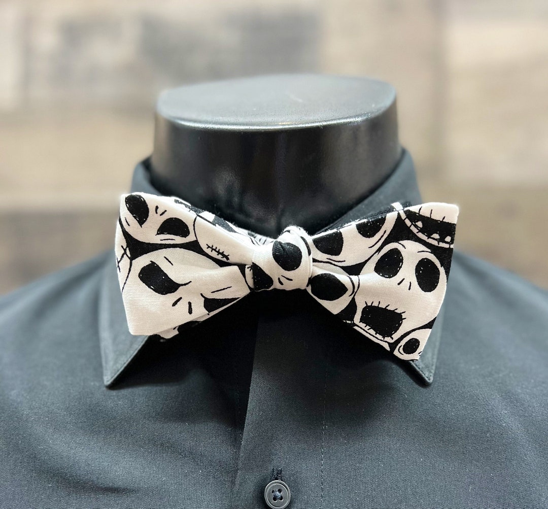 Jack Skellington Nightmare Before Christmas Adjustable Bow Tie Bowtie ...