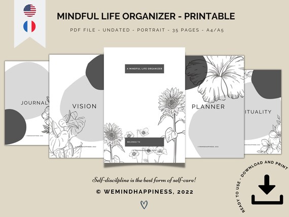 Undated Life Planner Printable Printable Planner Pages | Etsy