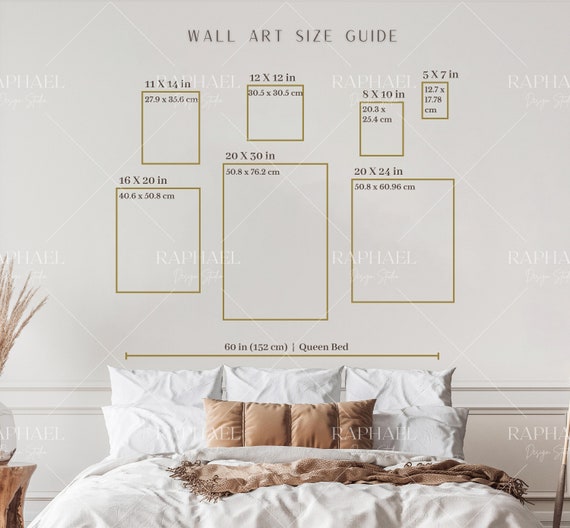 Wall Art Size Guide Vertical Frame Size Guide Print Size Etsy